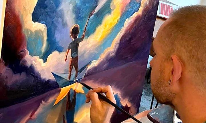 Live Painting – Paul Richmond Studio