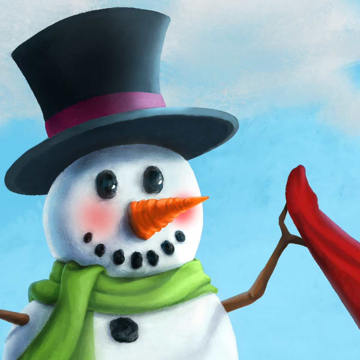 Snowman Surprise print – Paul Richmond Studio